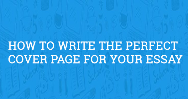 How to do a cover page for an essay - Volleyball Blaze